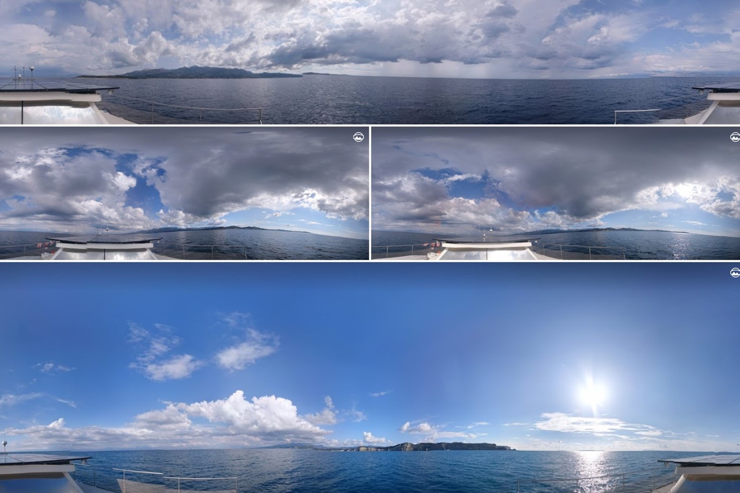 Himmels-Panoramen Sky 360° – Solarboot-Projekte