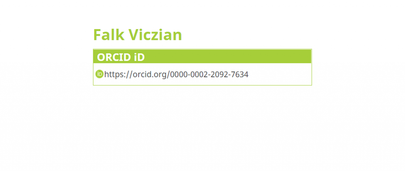 Registrierung bei ORCID – Solarboot-Projekte